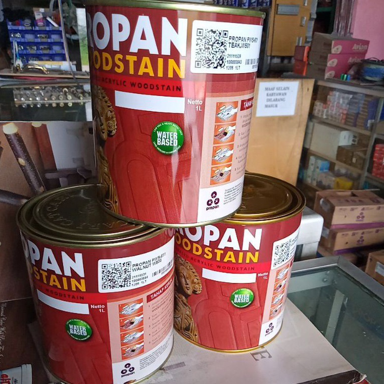 Jual Produk Premium.. propan Woodstain pws-631 1 kg water based || teak ...