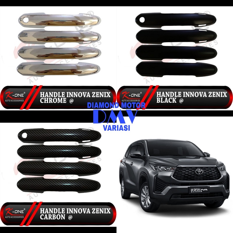 Jual Lis Garnis Cover Handle Pintu Chrome Hitam Doff Carbon Toyota All ...