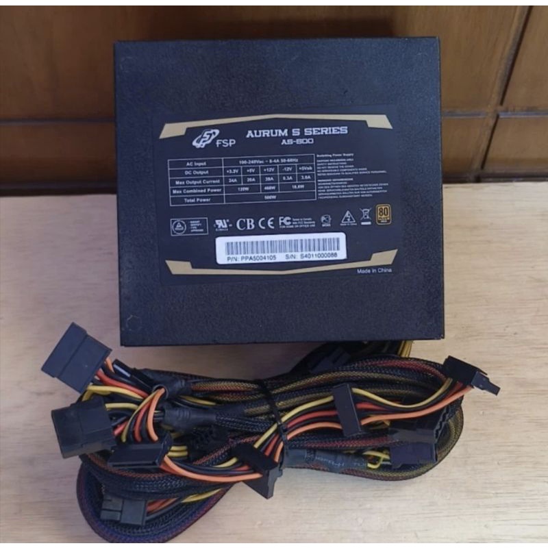 Jual PSU FSP AURUM S SERIES 500W 80+ GOLD | Shopee Indonesia