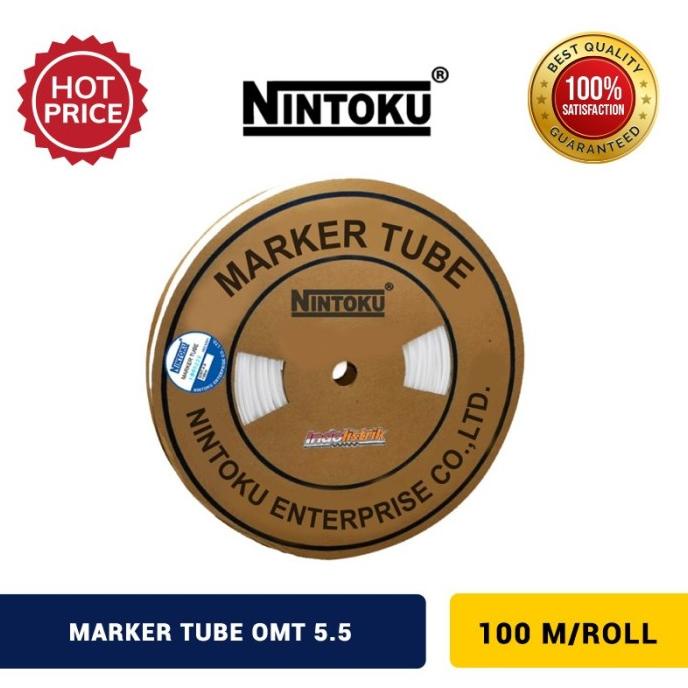 Jual Marker Tube Nintoku Omt 5.5 100 Mtr/Roll Putih Viral!!! | Shopee ...