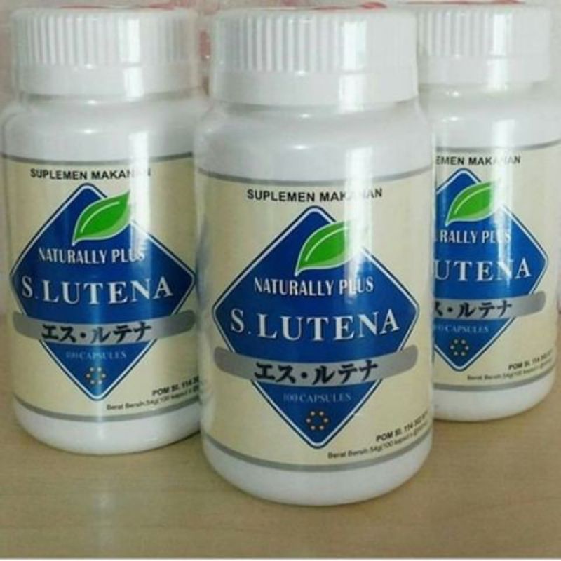 Jual S LUTENA Naturally Plus Softgel warna hitam, Naturally Plus Lutena ...