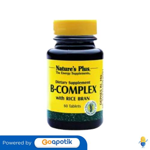 Jual NATURE'S PLUS B COMPLEX BOTOL 60 TABLET | Shopee Indonesia