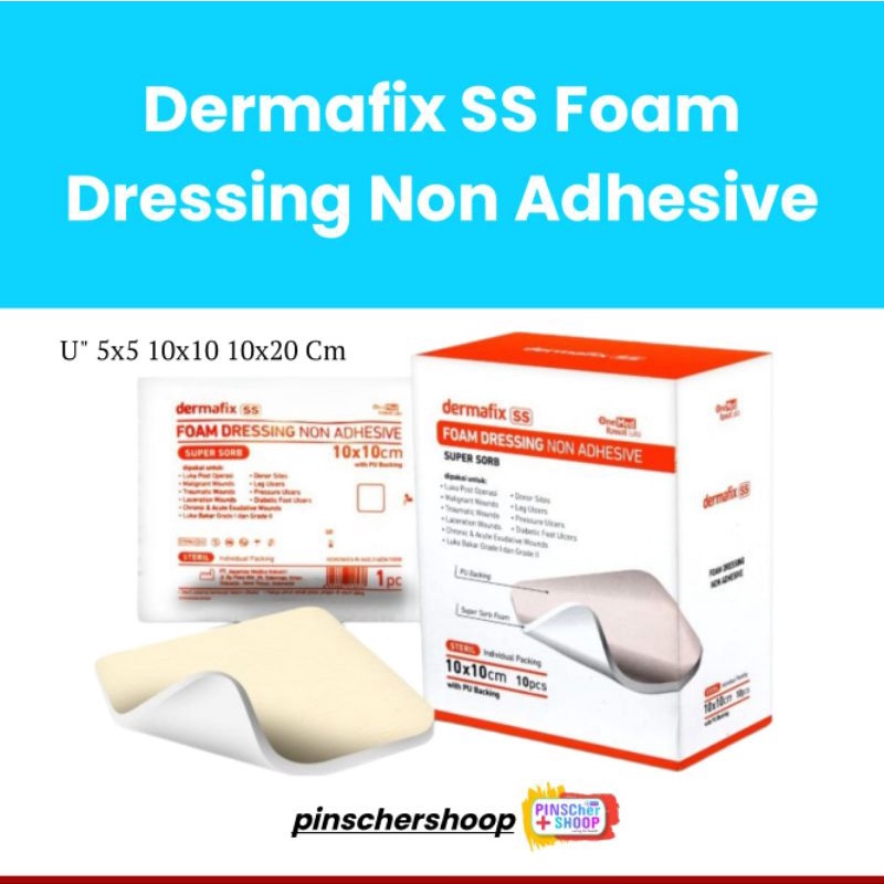Jual Dermafix SS Foam Dressing Non Adhesive Onemed / Satuan | Shopee ...