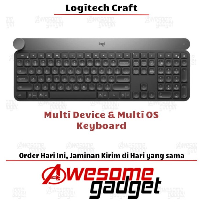 Jual Logitech Craft Wireless Keyboard Premium Adobe Photoshop Microsoft ...