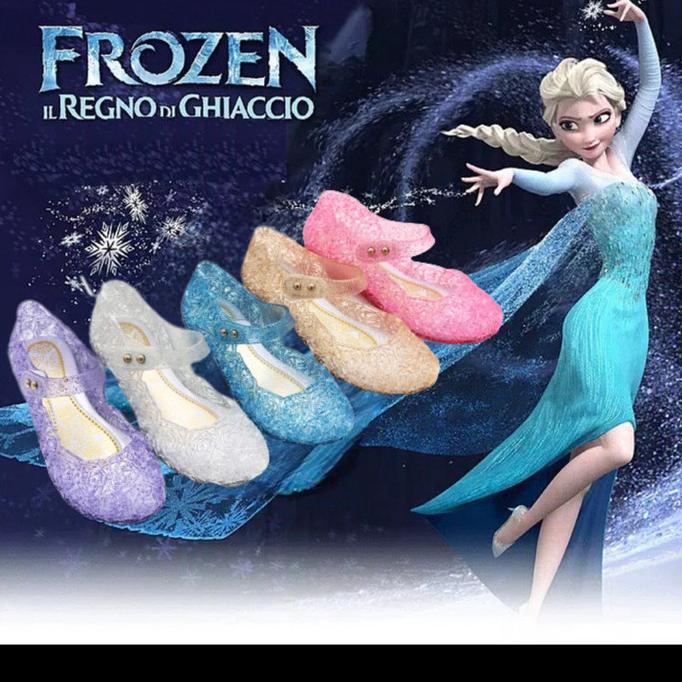 Jual Sepatu Frozen anak jelly sepatu kaca princess | Shopee Indonesia