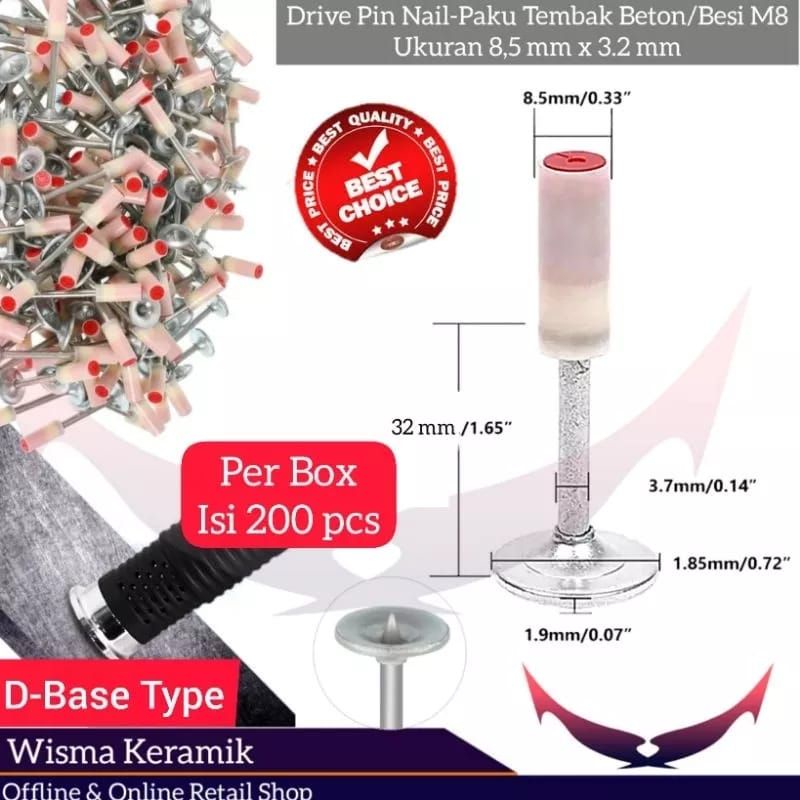 Jual Paku stamset ramset boset, Paku tembak beton, paku baja, paku ...