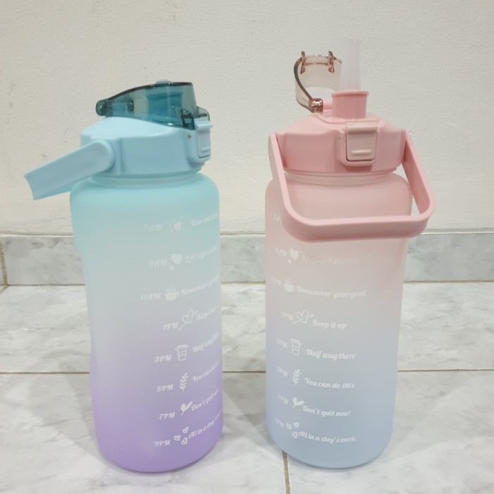 Jual Botol Minum Motivasi Dengan Penanda Waktu Kapasitas Besar 2 Liter ...