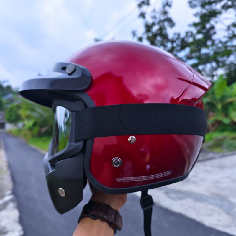 Jual HELM BOGO KAIROS GOGLE MASK+TOPI PAKET GANTENG | Shopee Indonesia