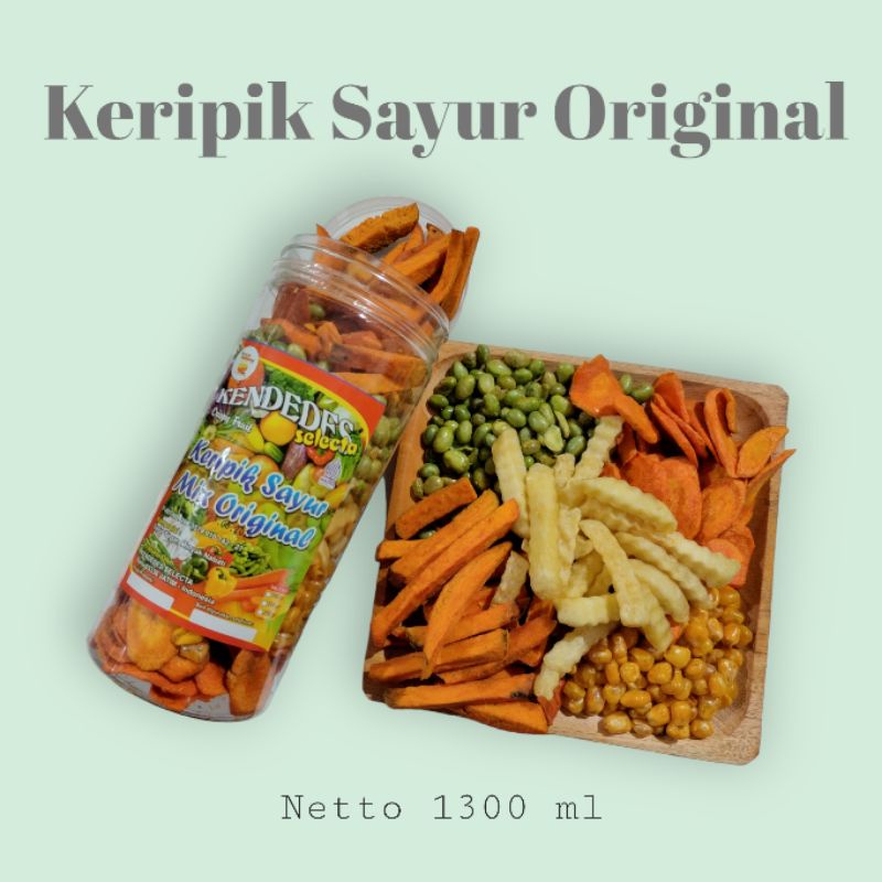 Jual KERIPIK MIX SAYUR | TOPLES 1300ml | Shopee Indonesia