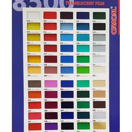 Jual Viral Stiker / Sticker Oracal 8500 Series 126Cm X 50Cm | Shopee ...