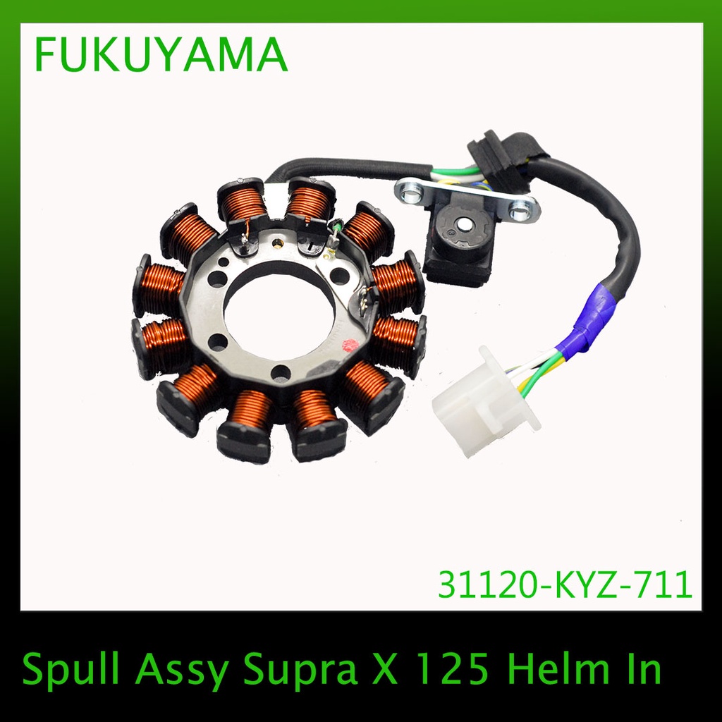 Jual Fukuyama Spool Spull Stator Assy Komplit Supra X 125 Helm In (4 Kabel) | Shopee Indonesia