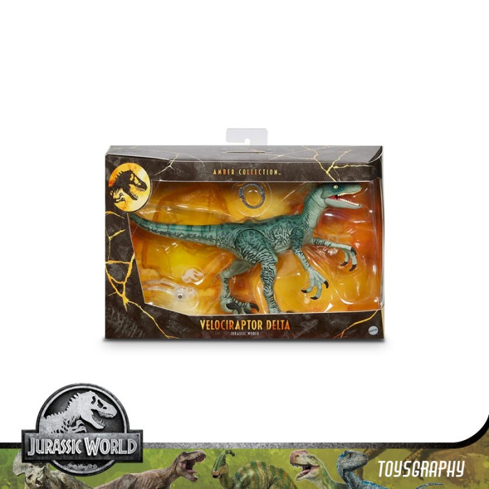 Jual Jurassic World Amber Collection Velociraptor Delta Action Figure ...
