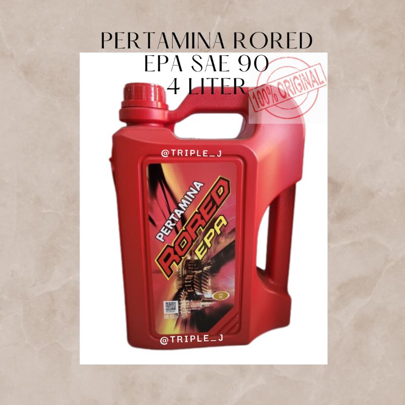 Jual Oli Transmisi Gardan Pertamina - RORED EPA 90 4Liter | Shopee ...
