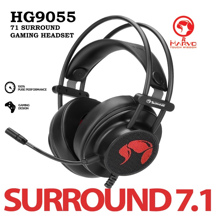 Jual Headset Gaming Marvo HG9055 - 7.1 Surround 7 Color (RGB) | Shopee Indonesia