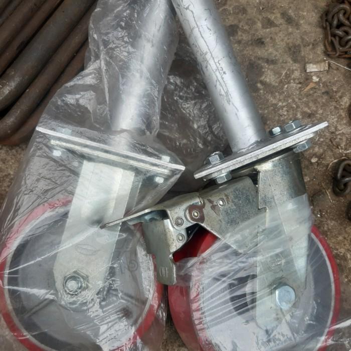 Jual Skate Roda Scaffolding Heavy Duty 8Inch Beban Berat 2 Ton Per Set ...