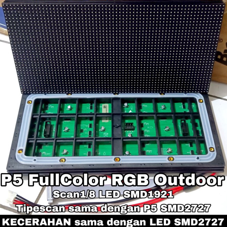 Jual [KODE. W75J] Modul LED P5 SMD RGB Full Color Outdoor 32x16cm ...