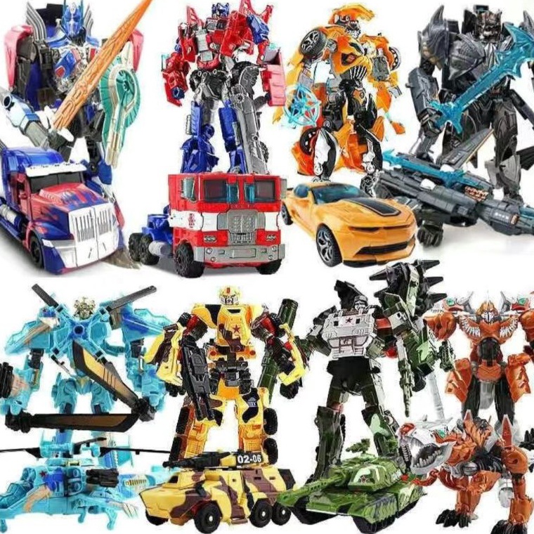 Jual "KKR.25Jn23ᴰ" mainan robot transformers optimus prime bumblebee ...