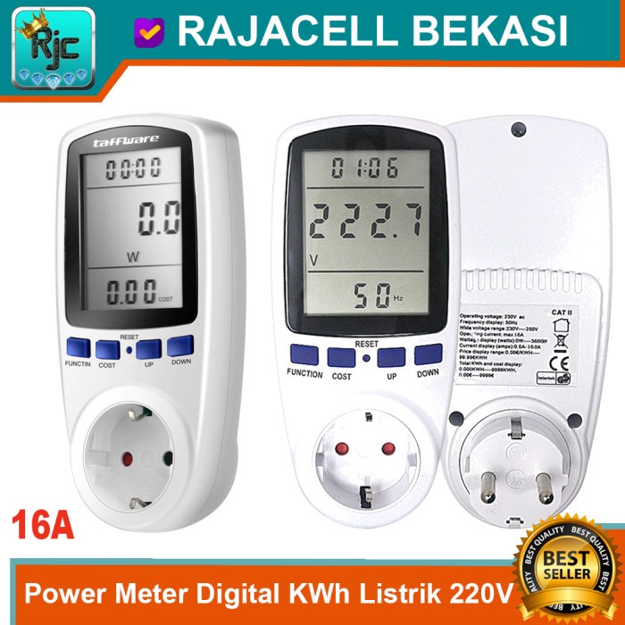 Jual Kwh Digital Power Meter Watt Meter Pengukur Daya Listrik 220V Ac 3600W | Shopee Indonesia