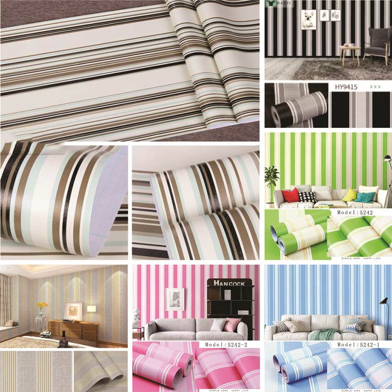 Jual wallpaper stiker dinding motif salur berbagai warna | Shopee Indonesia