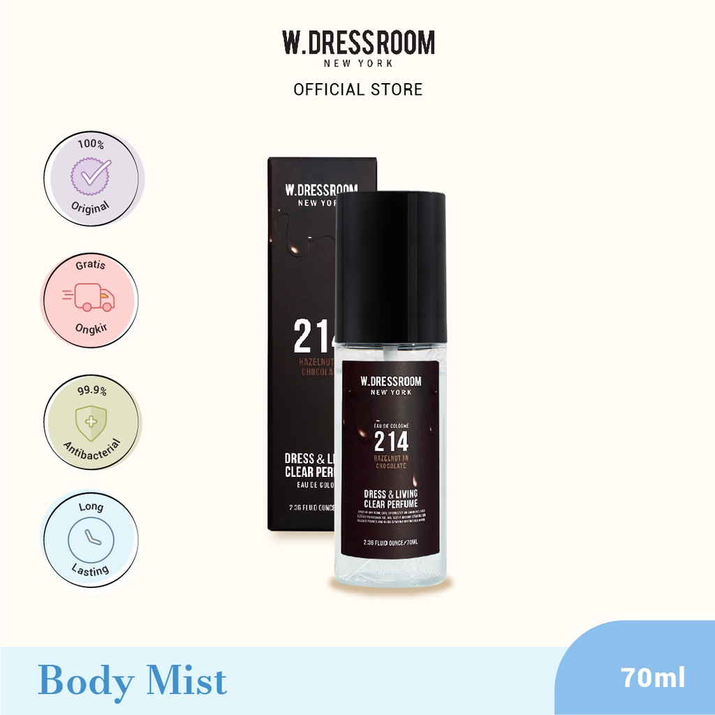 Jual W DRESSROOM Dress & Living Clear Perfume No. 214 Hazelnut (70ml) - Parfum Korea BTS ...