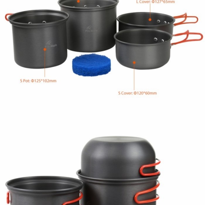 Jual Nesting fire maple MC-208 alat masak cooking set panci wajan ...