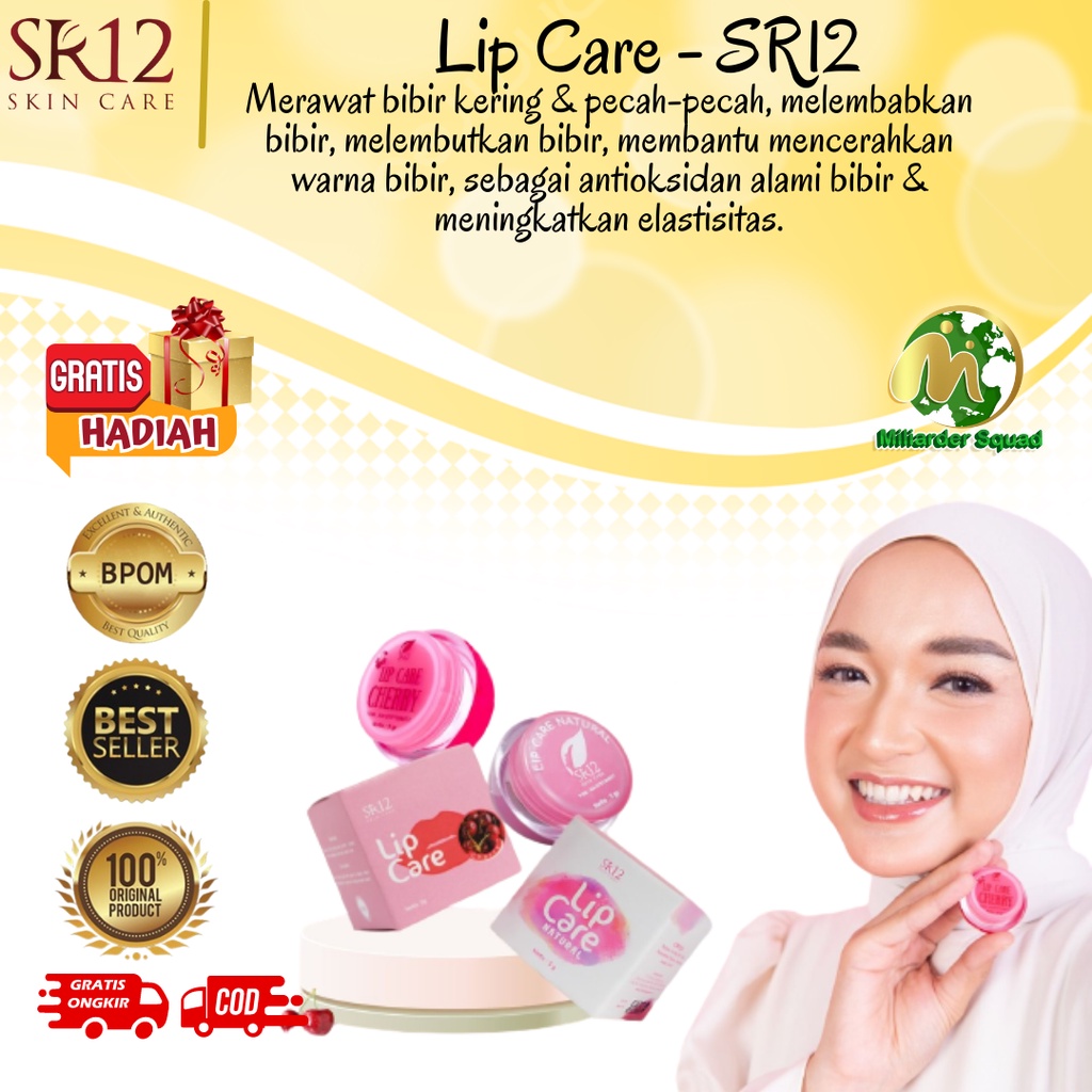 Jual Lip Care Sr12 Lip Balm Pelembab Bibir Pencerah Warna Bibir Alami Solusi Bibir Kering Dan