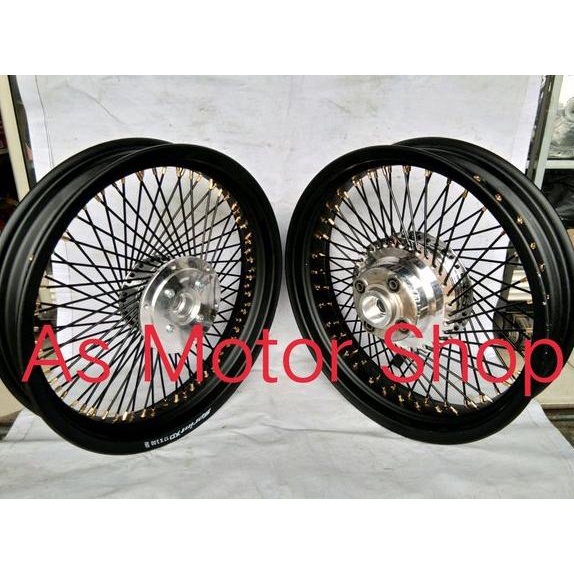 Jual SALE! Sepaket Velg jari jari seribu tapak lebar 300 - 350 ring 17 ...