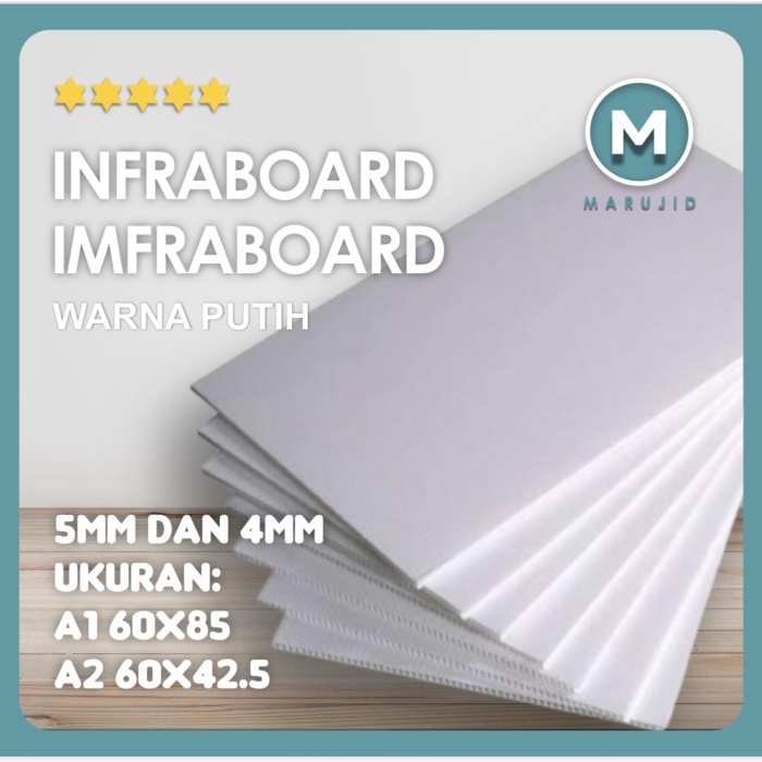 Jual Infraboard / Impraboard Putih 85 x 60cm A1 Tebal 5mm | Shopee ...