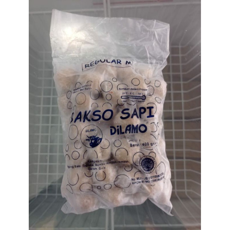 Jual DILAMO Baso Sapi Regular M 400 GR | Shopee Indonesia