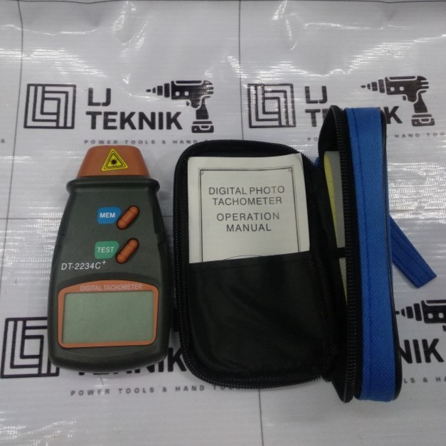 Jual TACHOMETER ALAT UKUR KECEPATAN RPM DIGITAL LASER DT-2234C MOTOR ...