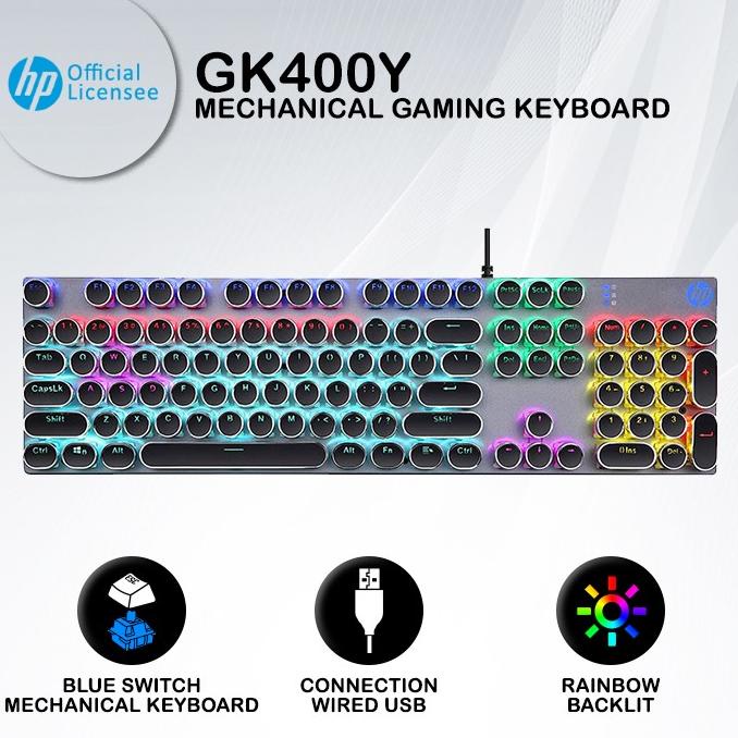 Jual Keyboard Gaming Hp Gk400Y - Rgb Blue Switch Mechanical Keyboard ...