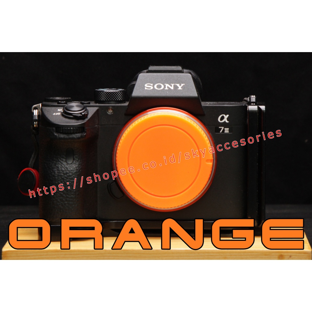 Jual body cap dan lens rear cap sony mount E / FE lensa cover tutup ...