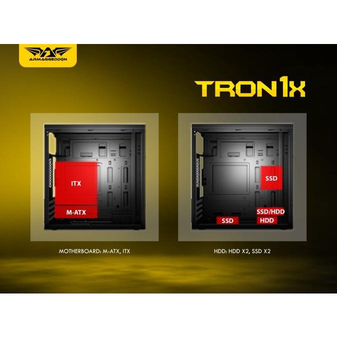 Jual Ada Stock | Casing Gaming Armaggeddon Tron 1X Casing Pc M-Atx ...