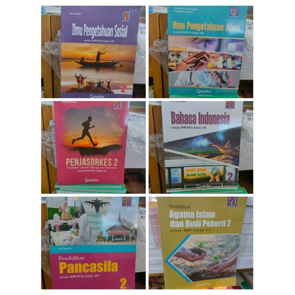 Jual Buku Paket SMP Kelas VIII /8 Kurikulum Merdeka Penerbit Quadra | Shopee Indonesia