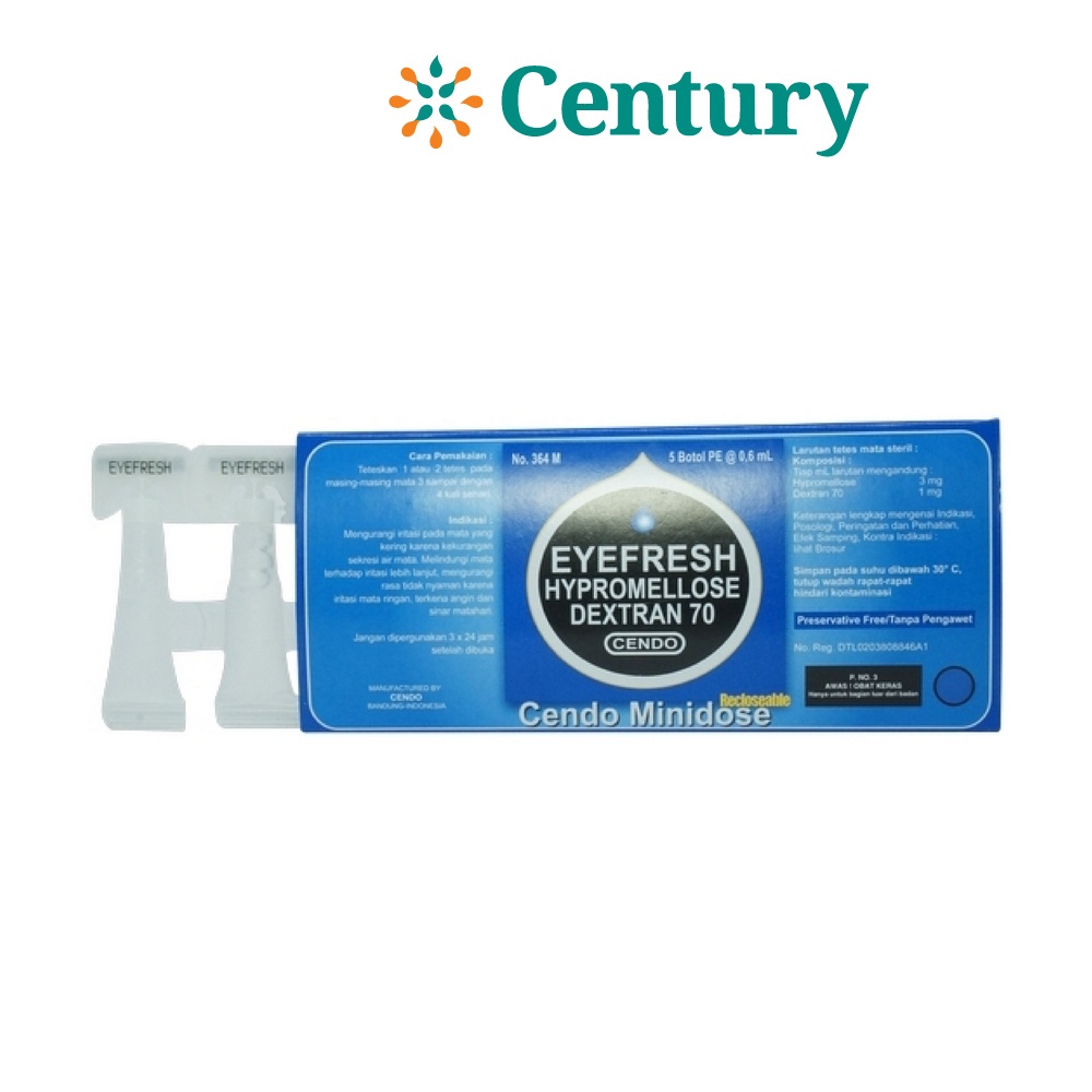 Jual CENDO EYEFRESH 0,6 ML 1 STRIP ISI 5 BOTOL / TETES MATA KERING ...