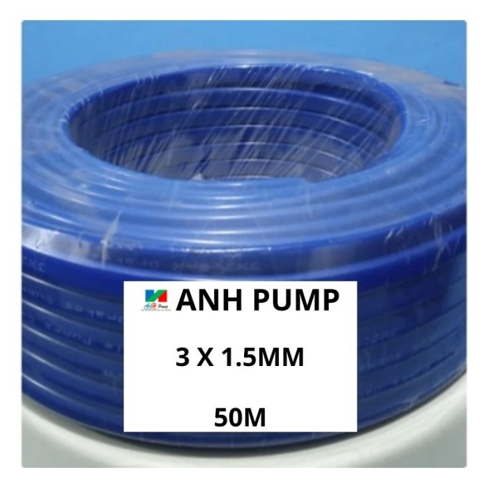 Jual KABEL POMPA SUBMERSIBLE - KABEL BIRU UNTUK POMPA SATELIT 3x1.5MM ...