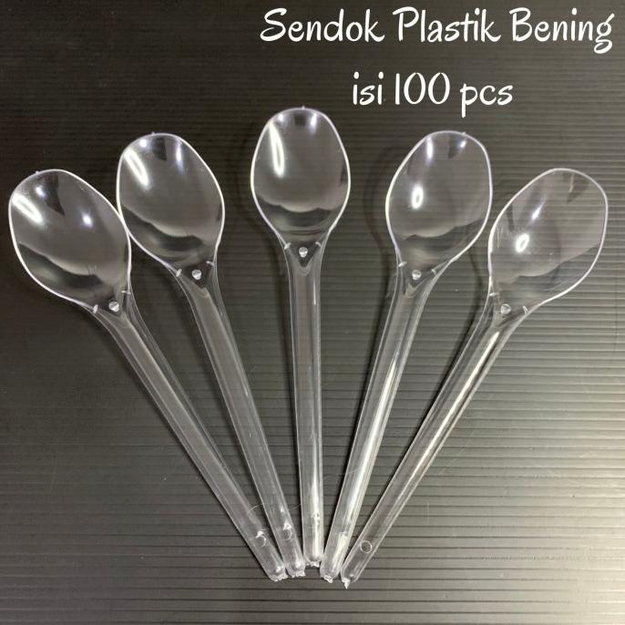 Jual Sendok Plastik Bening Sendok Makan Isi 25 Pcs | Shopee Indonesia