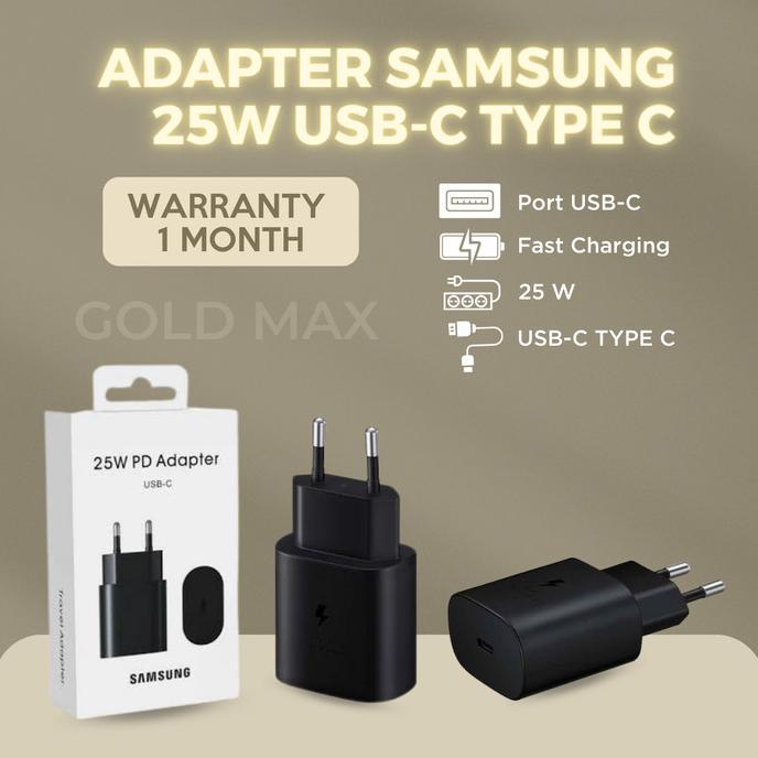 Jual TRAVEL ADAPTER SAMSUNG 25W USB C SUPER FAST CHARGING ORIGINAL 100% ...