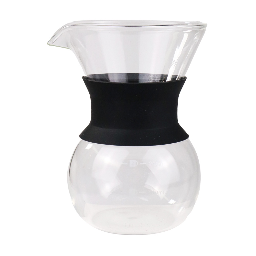 Jual One Two Cups Coffee Maker Pot V60 Teko Kopi Barista Borosilicate ...