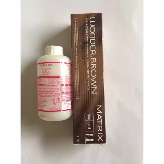 Jual Paket Matrix Wonder Brown hair color 90ml - Wonderbrown | Shopee ...