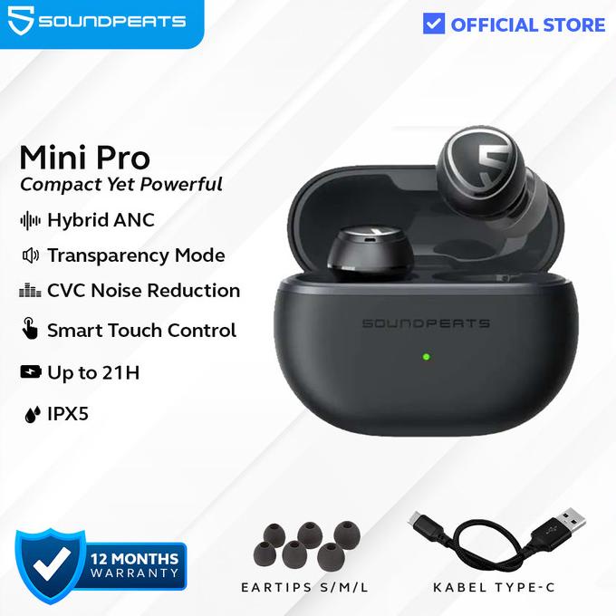 Jual SoundPEATS Mini Pro True Wireless Earbuds - Black | Shopee Indonesia