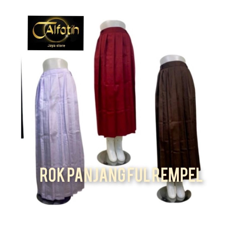 Jual Kirim Sekarang.. Seragam sekolah - Rok Panjang Full Rempel/ Plisket SD-MI Bahan Drill 0QI ...