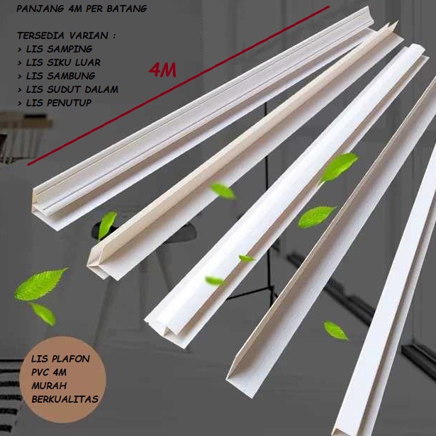 Jual Buruan Beli.. Lis Plafon PVC 4m Per Batang / Lis Samping / Lis ...