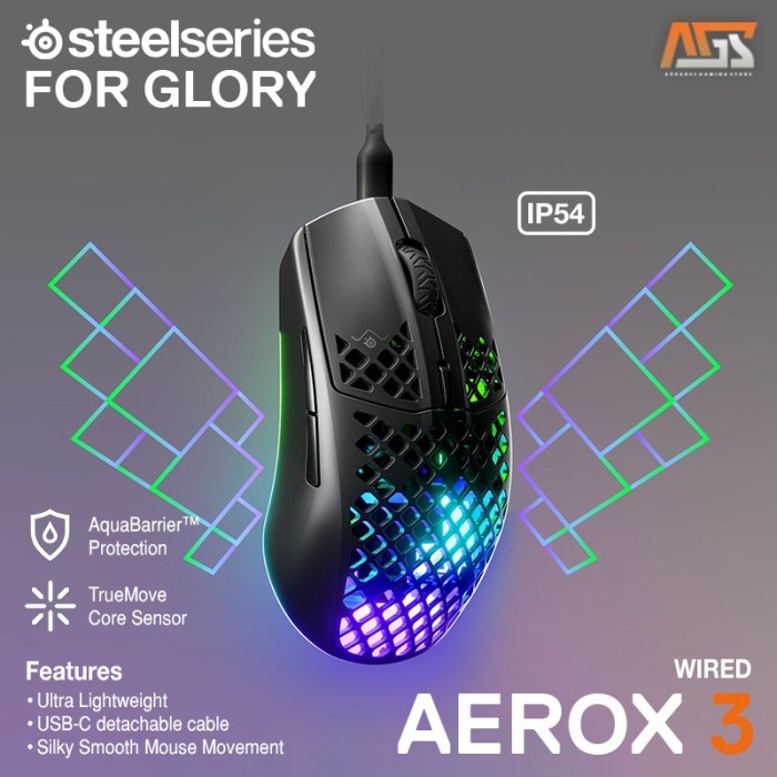 Jual Steelseries AEROX 3 RGB Wired - GAMING MOUSE | Shopee Indonesia