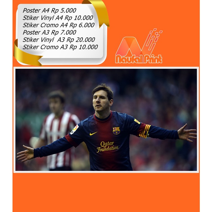 Jual Sticker | Poster A3 & A4 | barca | messi | barcelona | fc ...