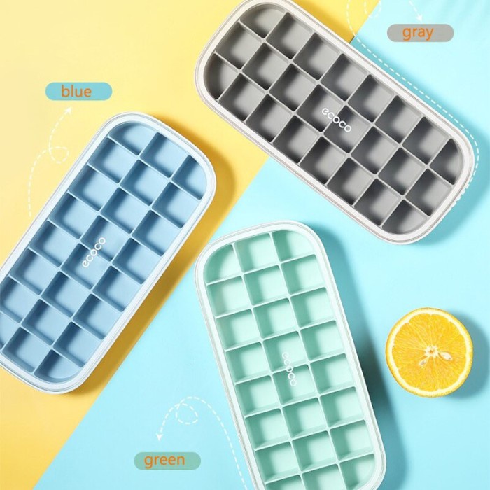 Jual Ecoco Ice Cube Mold Household Ice Tray Ice Box Quick Freezer ...