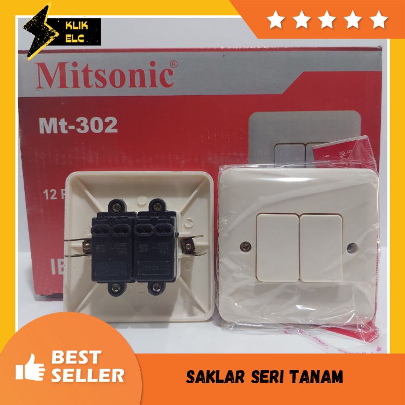 Jual SAKLAR SERI TANAM / SAKLAR DOUBLE INBOW | Shopee Indonesia