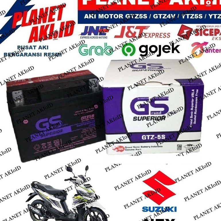 Jual Promo Aki Motor Suzuki Nex GTZ5 GTZ5S GTZ 5S GS Y Accu Kering MF ...