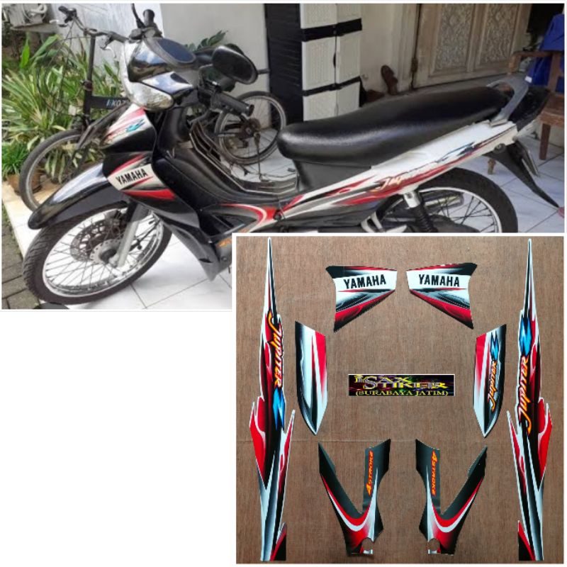 Jual Striping Original Yamaha Jupiter Z hitam putih tahun 2005 | Shopee ...