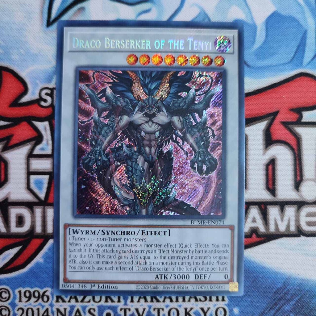 Jual yugioh draco berserker of the tenyi BLMR secret rare original ...